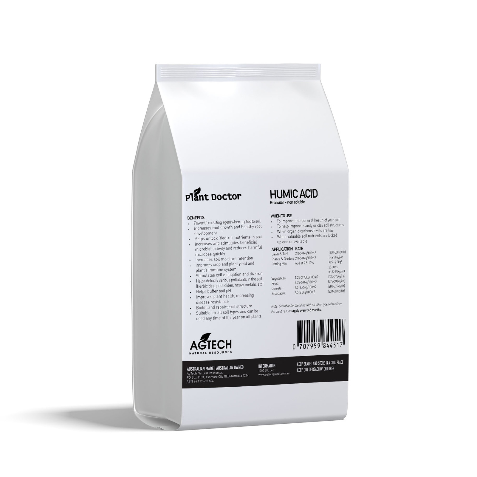 Humate / Humic Acid (45-50%) Granules (2-4mm) - Cert. Organic